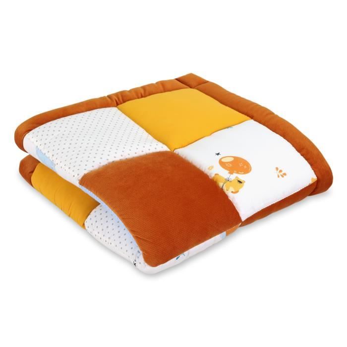 Tapis parc bebe patchwork 100x100 cm - tapis D'éveil couverture bébé ...