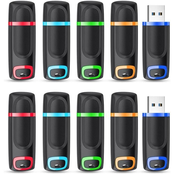 Lot De 10 Clé Usb 32Go Stockage Données Clef Usb 32Go 2.0 Avec Lumière ...