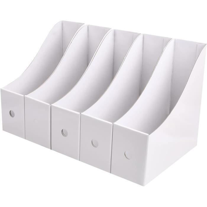 Lot De 5 Porte-Revues Boîte En Carton, Pliable Range Document Carton ...