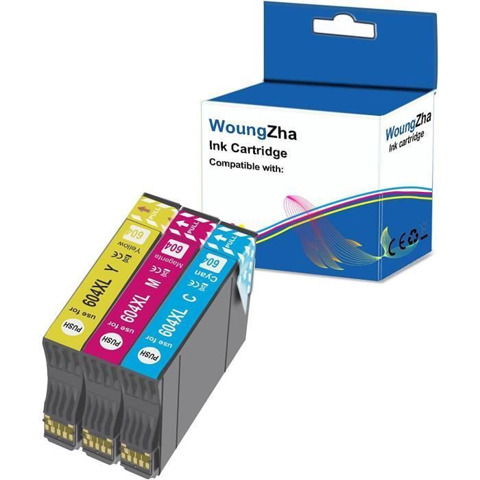 WOUNGZHA 3x 604XL 604 XL Cartouches d'encre compatible avec EPSON 604 ...