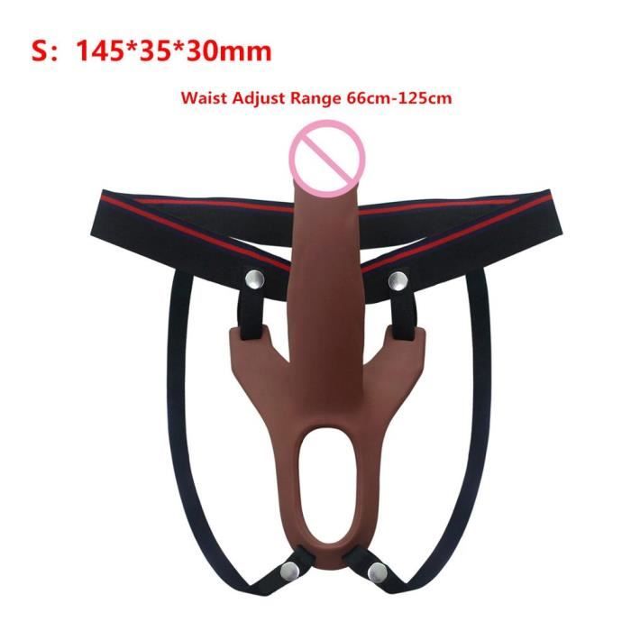 Culotte Ultra élastique sangle sur gode réaliste pénis femelle gode jouets sexuels pour Couples ...