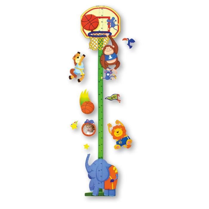 BASKET Stickers mural toise et photo enfant h170cm - Cdiscount Maison