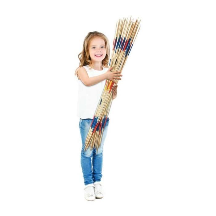 MIKADO géant en bois 31 pièces - Marron - 90 cm - Cdiscount Jeux - Jouets