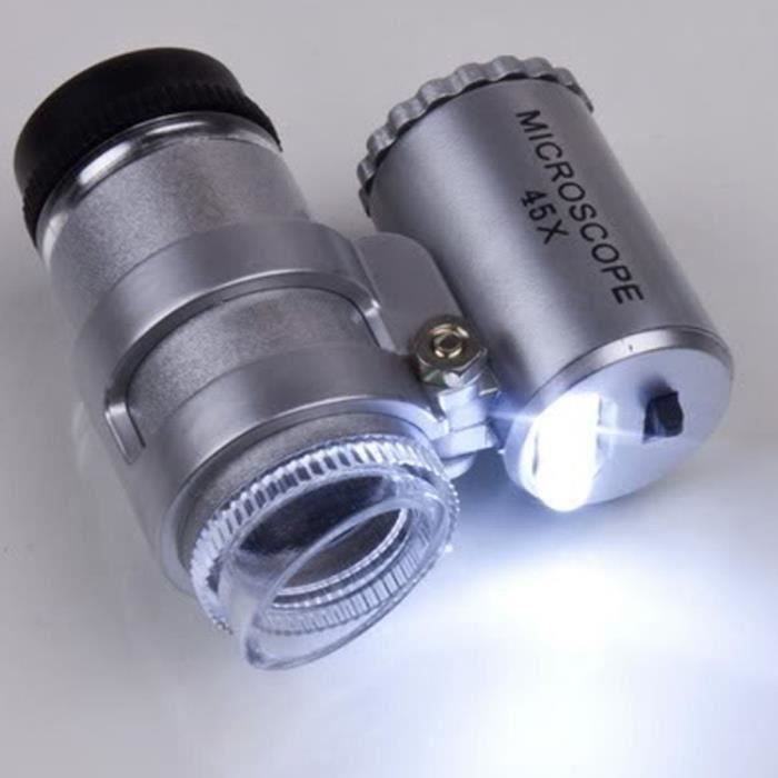 Loupe de microscope portable GOTOTOP - Modèle MG10081-4 - Grossissement ...
