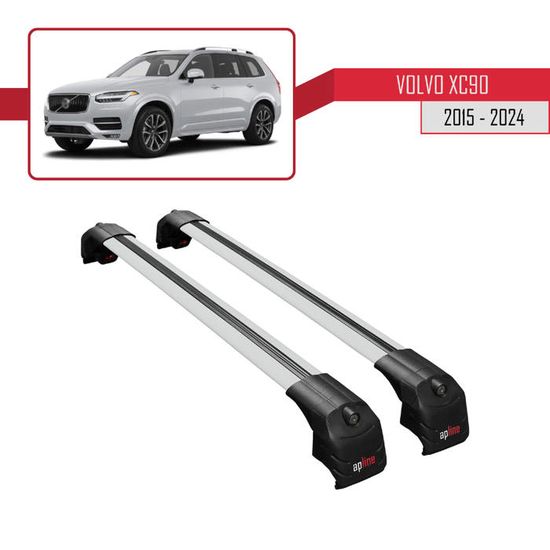 Barres de Toit ACE-2 Railing pour Volvo XC90 2015-2024 - Gris ...
