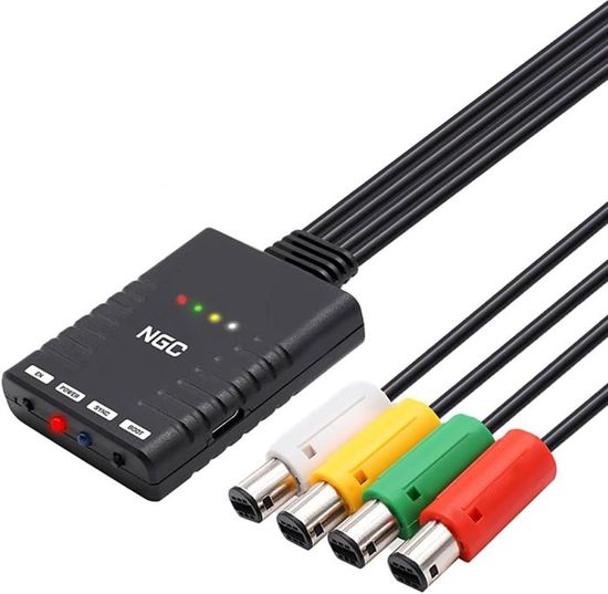 NGC Adaptateur de Manette Bluetooth Sans fil pour Console GameCube ...