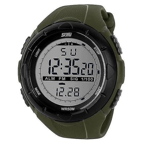 Montre connectée,Fashion Simple Sport montres militaires hommes (vert ...
