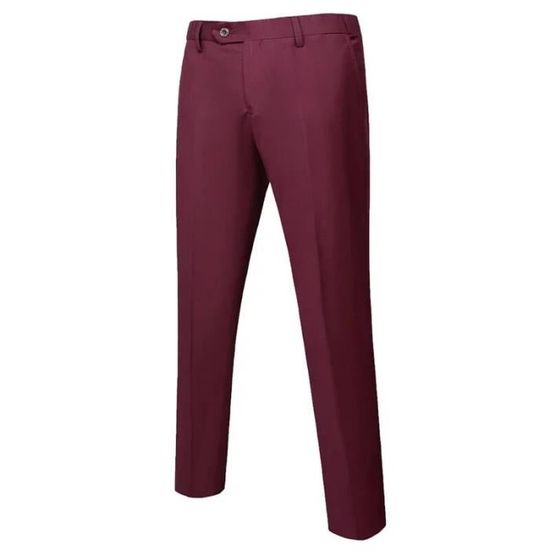 Pantalon,M-6XL 2024 Hommes Mode Boutique Solide document Formel D'affaires imbibé fjGroom Robe ...