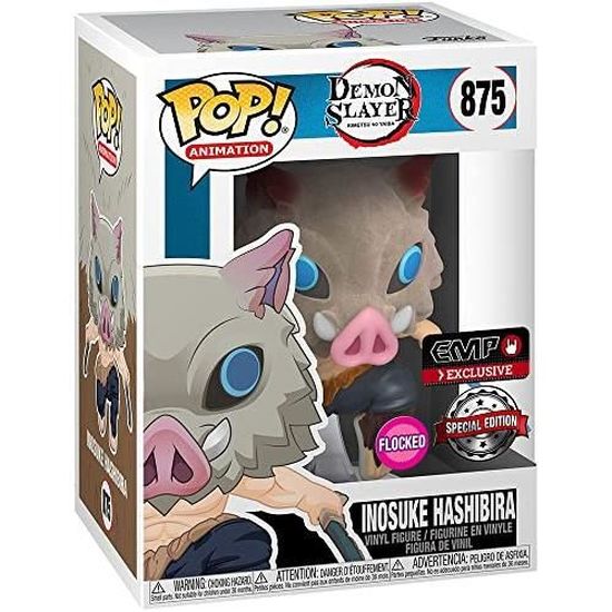 Funko Pop Animation: Demon Slayer - Inosuke Exclusive (Flocked ...