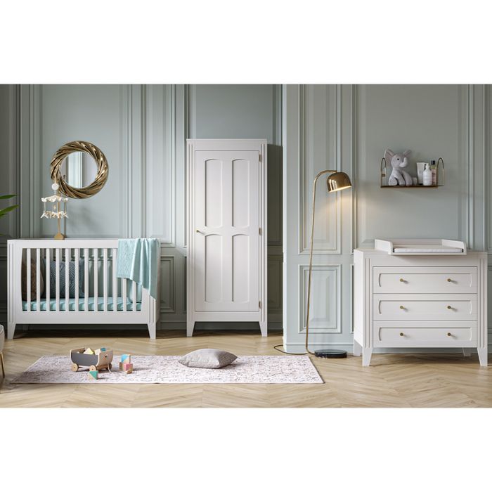 Chambre complète 1 porte Vox - 144 x 75 x 80cm - Blanc - Cdiscount ...