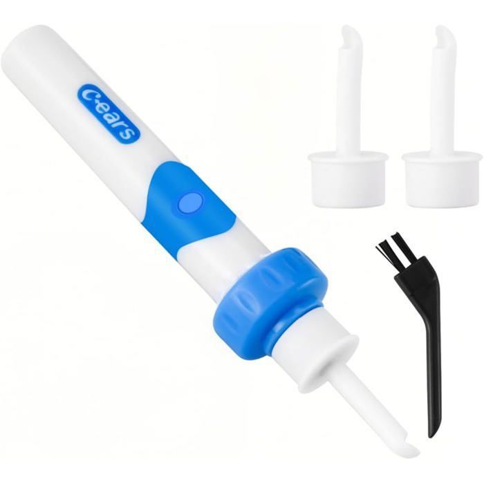Earwax Remover, Portable Ear Cleaner with 2 Washable Replacement Heads ...