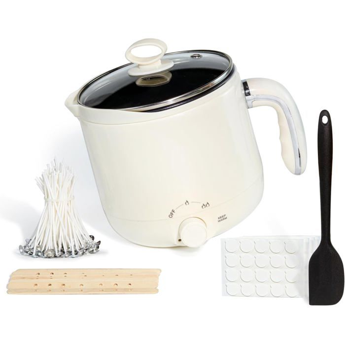 Fondeur de cire électrique Fondeur 1,8 L avec bec verseur - Kit de ...