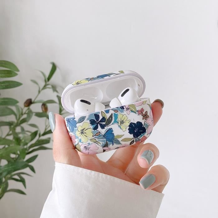 K-Dur Étui Airpods Pro Pour Écouteurs Sans Fil, Boîtier Rigide À Fleurs ...