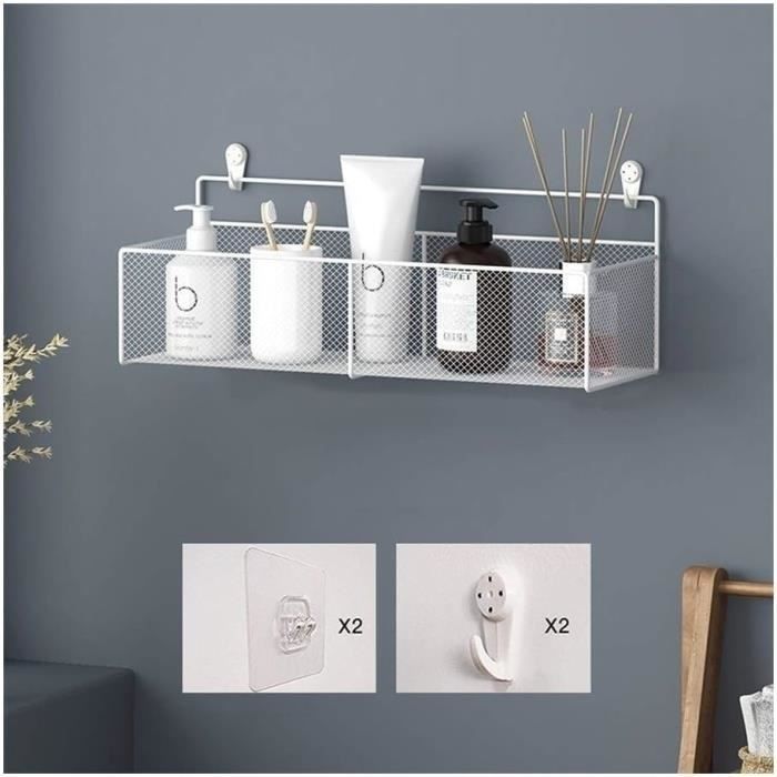 Étagère De Salle De Bain Murale En Fer Grille De Douche Sans Perçage 40 ...