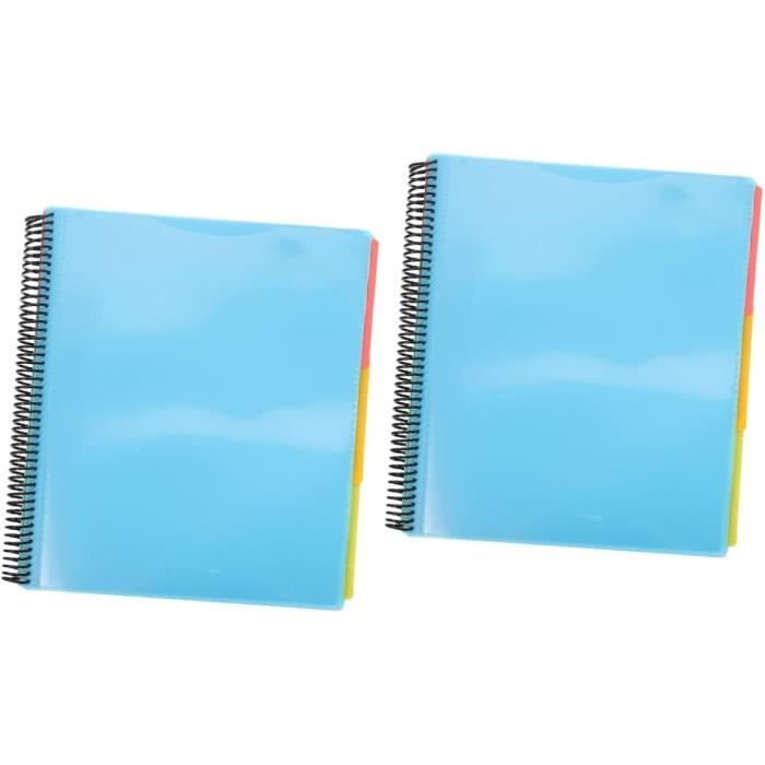 2 Pièces Dossier De Cahier De Bobine Dossiers De Fichiers Classeur De ...