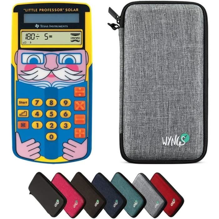 Pack économique : calculatrice TI Little Professor + étui de protection ...