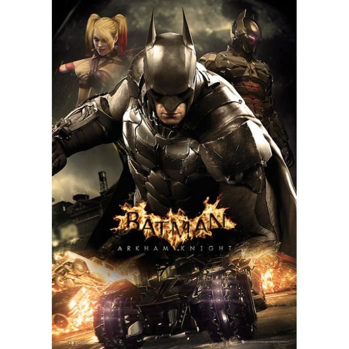 Batman Arkham Knight - Battle - Effet métallique - 47x67cm - AFFICHE ...