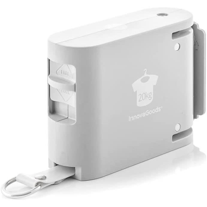 Etendoir à Mural Enrouleur,Corde à linge rétractable Pour l'extérieur ...