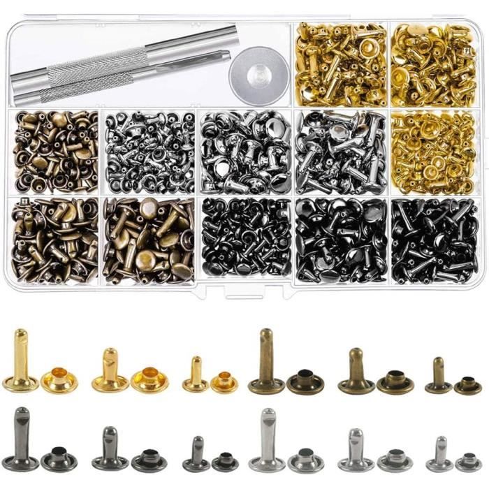 Rivet 30 pcs m4 - m5 * 5-6 - 8-20 - 25-4 - 16-20 - 25-0 - 30-30 - 40mm tête Plate cuivre Rivet ...