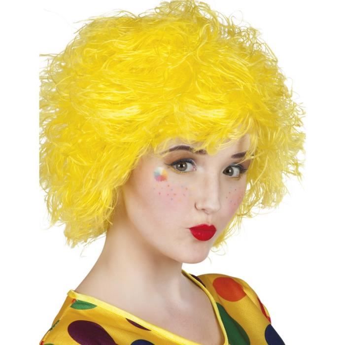 Perruque Clown Jaune Adulte - Cdiscount Jeux - Jouets