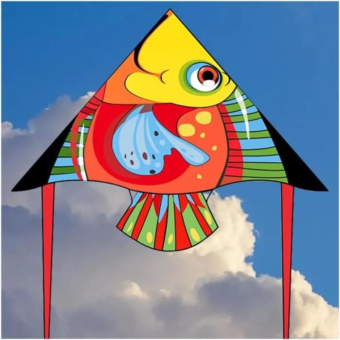 Cerf-Volant De Poisson De Dessin Animé Pour Enfants, Facile À Voler ...