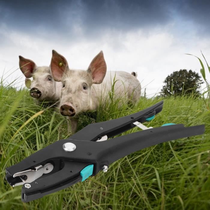 Dioche Pince pour étiquette d'oreille Rebond automatique porc vache ...