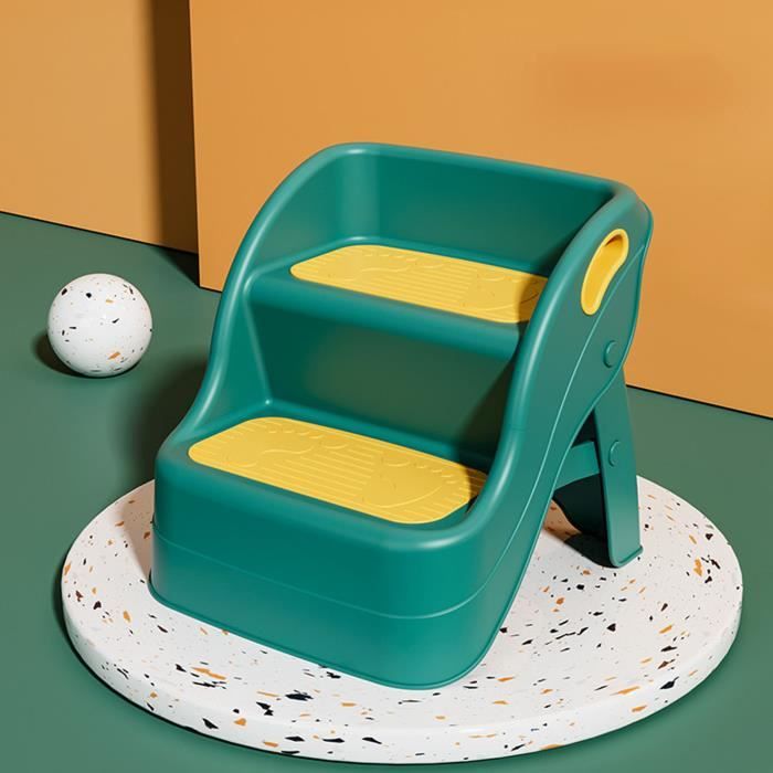 Marche Pieds Enfants 2 marches Antidéparant pour apprentissage escabeau ...