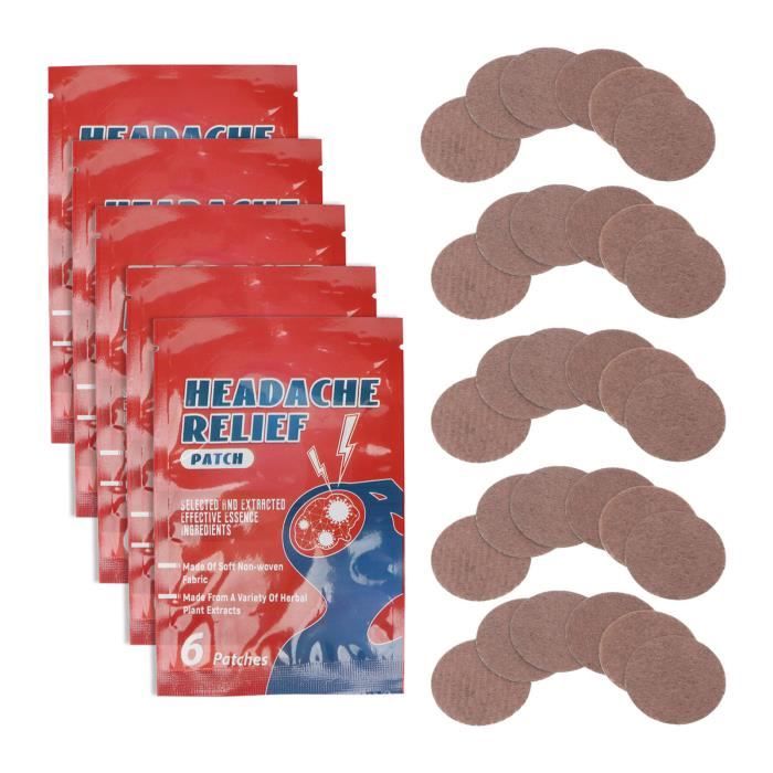 Patch contre les maux de tête - DRFEIFY - Patch de soulagement des maux de tête - Extrait de ...