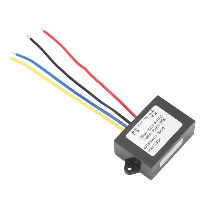 Module régulateur de tension CC à CC DC à DC 12V 24V 9‑36V à 12V 5A Module Régulateur de Tension ...