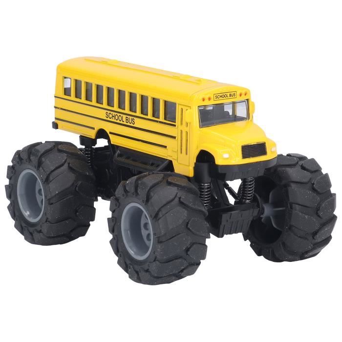 LESS Alliage Bigfoot School Bus Pull Back Model, 1:43 Boy Toy (Jaune ...