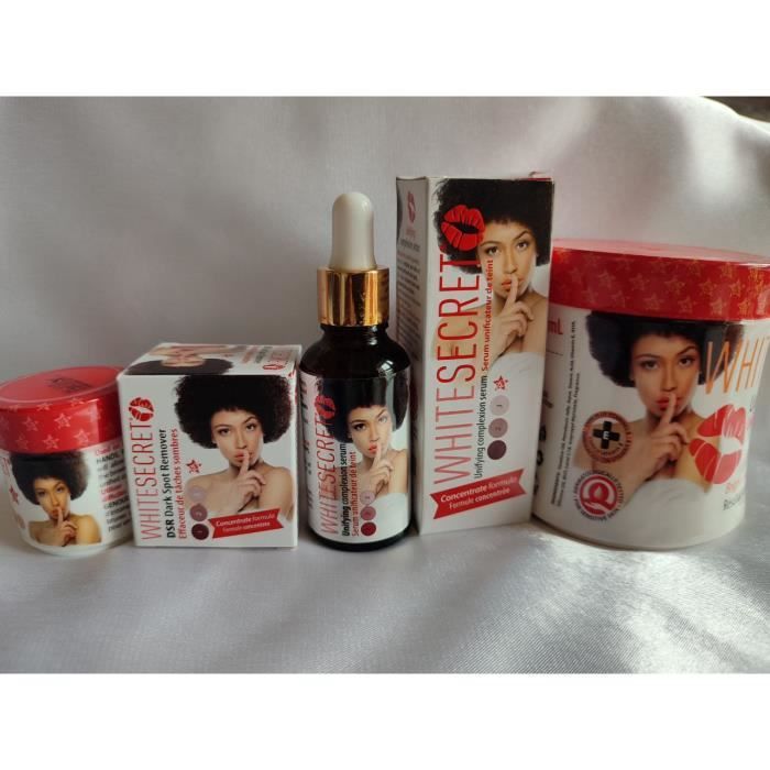 WHITESECRET-Mini Gamme white secrete lait 320ml serum et crème visage ...