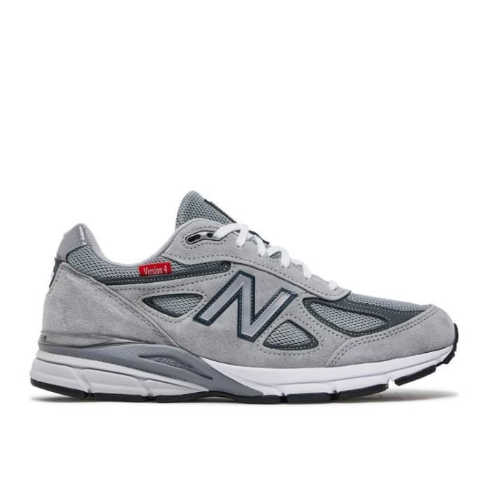BASKETS NEW BALANCEX NB990 V4 RED LABEL - GREY M990VS4 CHAUSSURES D ...