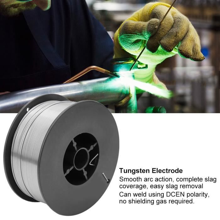 Fil de soudage gaz Fil de soudage MIG gaz à noyau de flux de 0,9 mm Pas ...