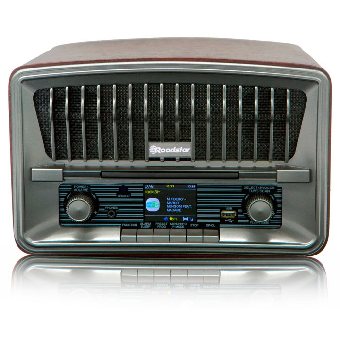 Radio CD Portable Vintage DAB+/FM Lecteur CD-MP3 Bluetooth, USB ...