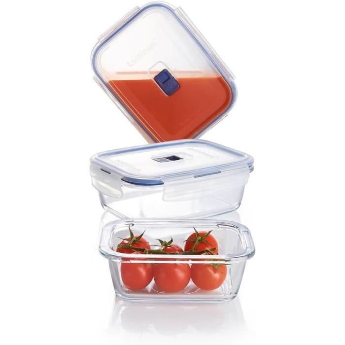 Pure Box Active Set De 3 Boites De Conservation Hermétique, Verre[J305 ...
