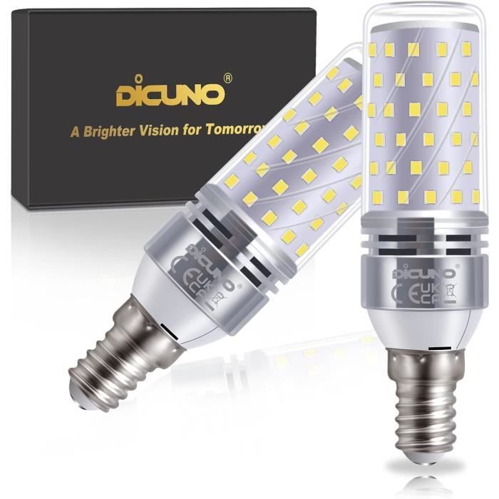 Ampoule Led E14, 10W Ampoule Maïs Led Équivalent 130W Lampe Halogène, Blanc Froid 6000K, 1400Lm ...