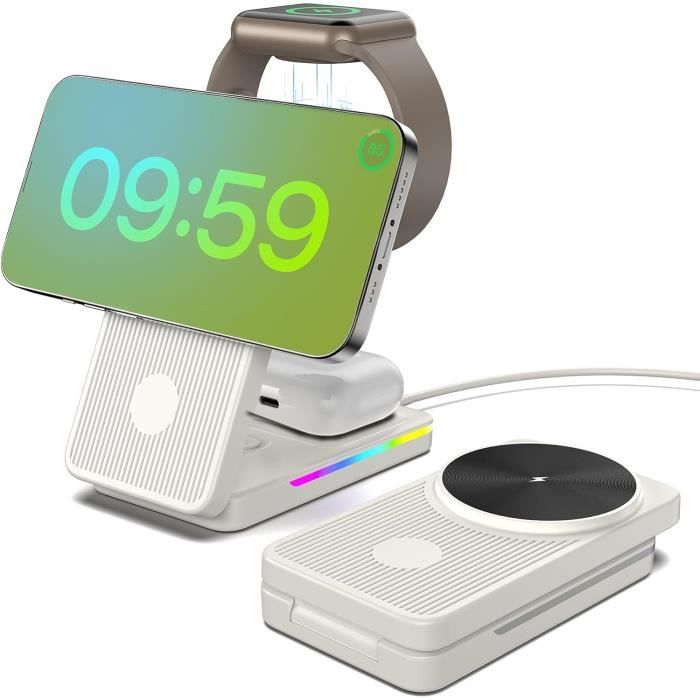Chargeur 3 En 1 Apple Chargeur Mag Safe, Support Mag Safe Pour Iphone ...