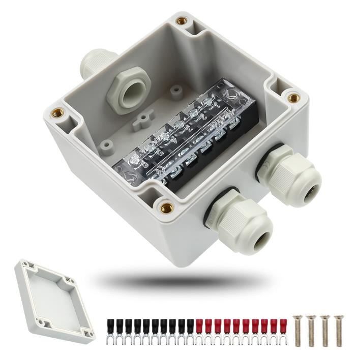 WJUAoîte de Jonction étanche IP66, Fiche de Câble à 3 Pôles Blanche ...