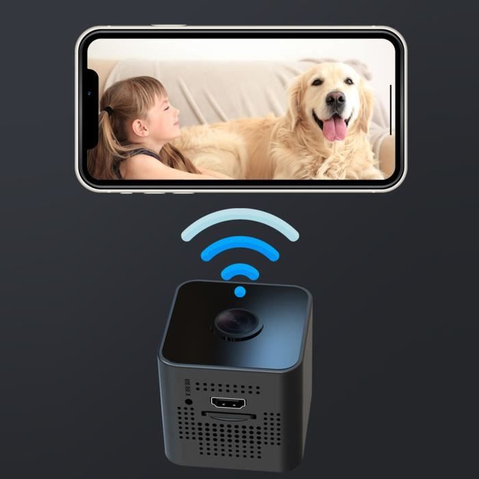 JIM-Caméra intelligente domestique WiFi 1080p Caméra compacte avec ...