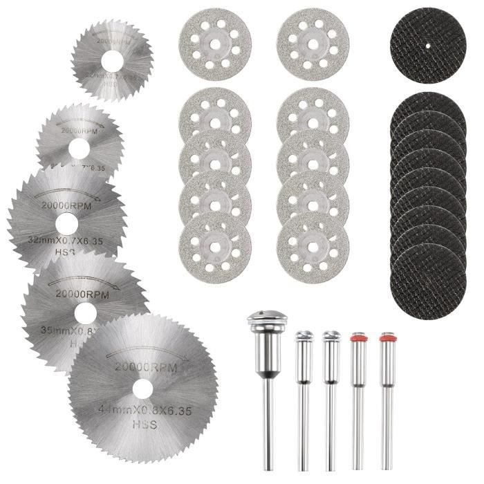 Coupe Roue Ensemble Pour Rotatif Outils, Mini Haute Vitesse Acier ...