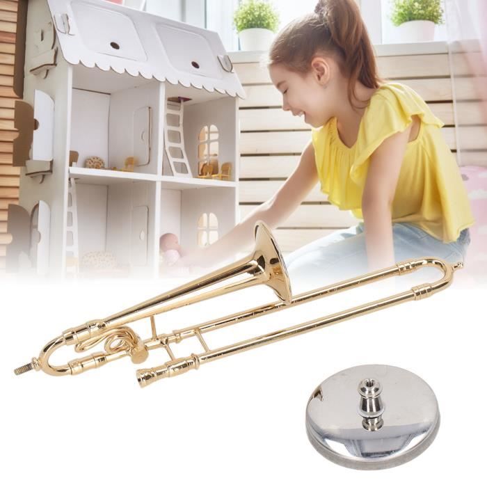 Modèle de trombone de maison de poupée Mini Instrument de Musique ...