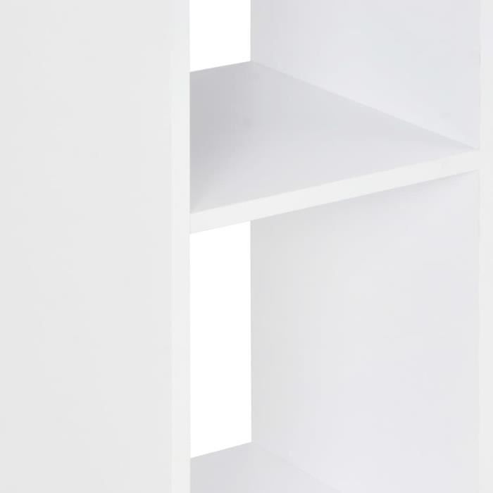 Ayhao1 Table de bar Blanc et gris anthracite 60x60x110 cm 98666 ...