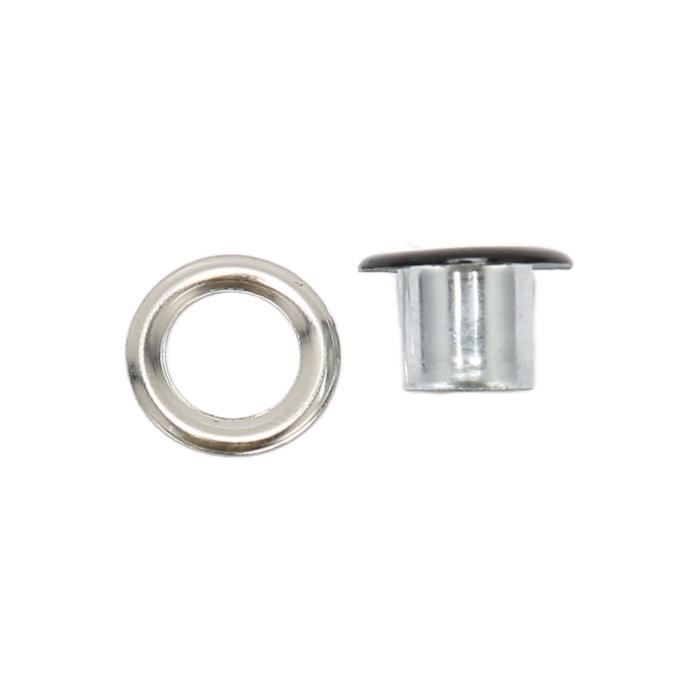 XUY Ensemble d'œillets 500 Ensembles Oeillet Kit 6mm Cuivre Rond Exquis ...