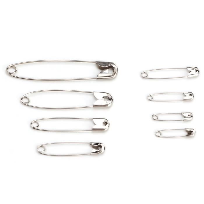 Pwshymi Épingles de sécurité assorties 460pcs Épingles de Sûreté 7 ...