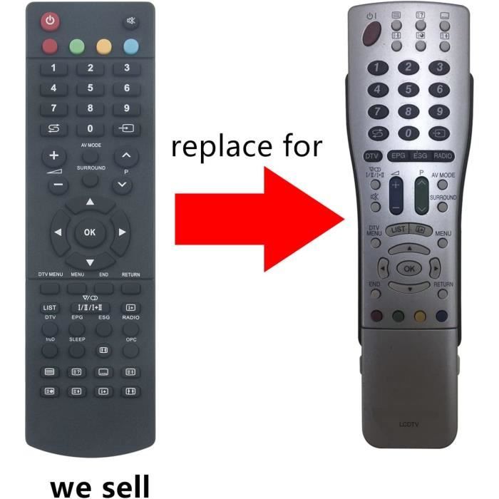 Ga472Wjsa Remplacement De La Télécommande Sharp Tv Lc22Ad1E Lc37Bt8E Lc52Xd1E Rrmcga472Wjsa ...