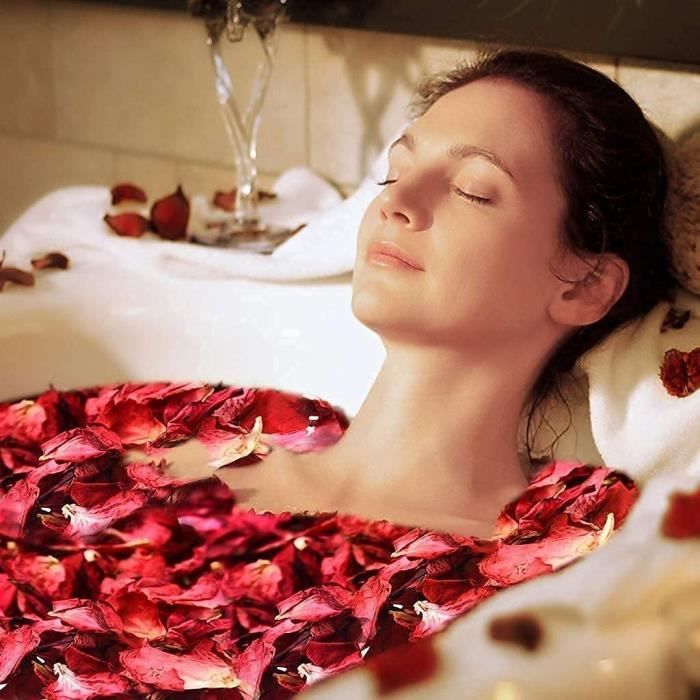 KAIAIWLUO Pétales de Rose Séchées,100 Grammes Naturelles Flurs de Rose ...