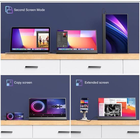 Écran tactile portable - Cdisplay 15.6" FHD pour ordinateur gamer ...