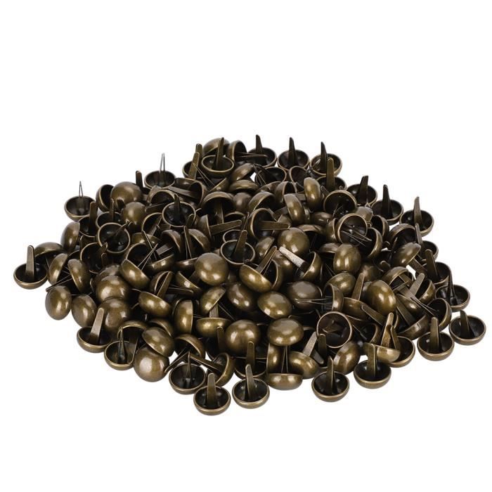 TMISHION 200pcs Clous de fond de sac 15mm pour cuir, rivets pour ...