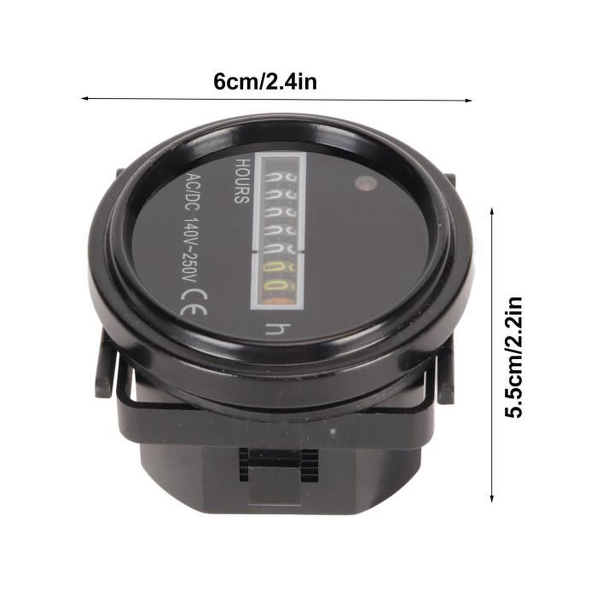 QID-Compteur horaire mécanique Compteur Horaire Rond de Haute Précision ...