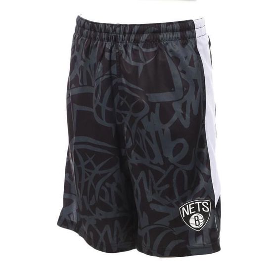 BROOKLYN NETS Short basketball Garçon NBA Scribble Dribble Mesh ...